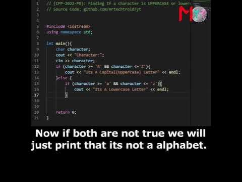 😲😲 Check If Letter is Uppercase Lowercase in C++ 🔥🔥 #Shorts - YouTube