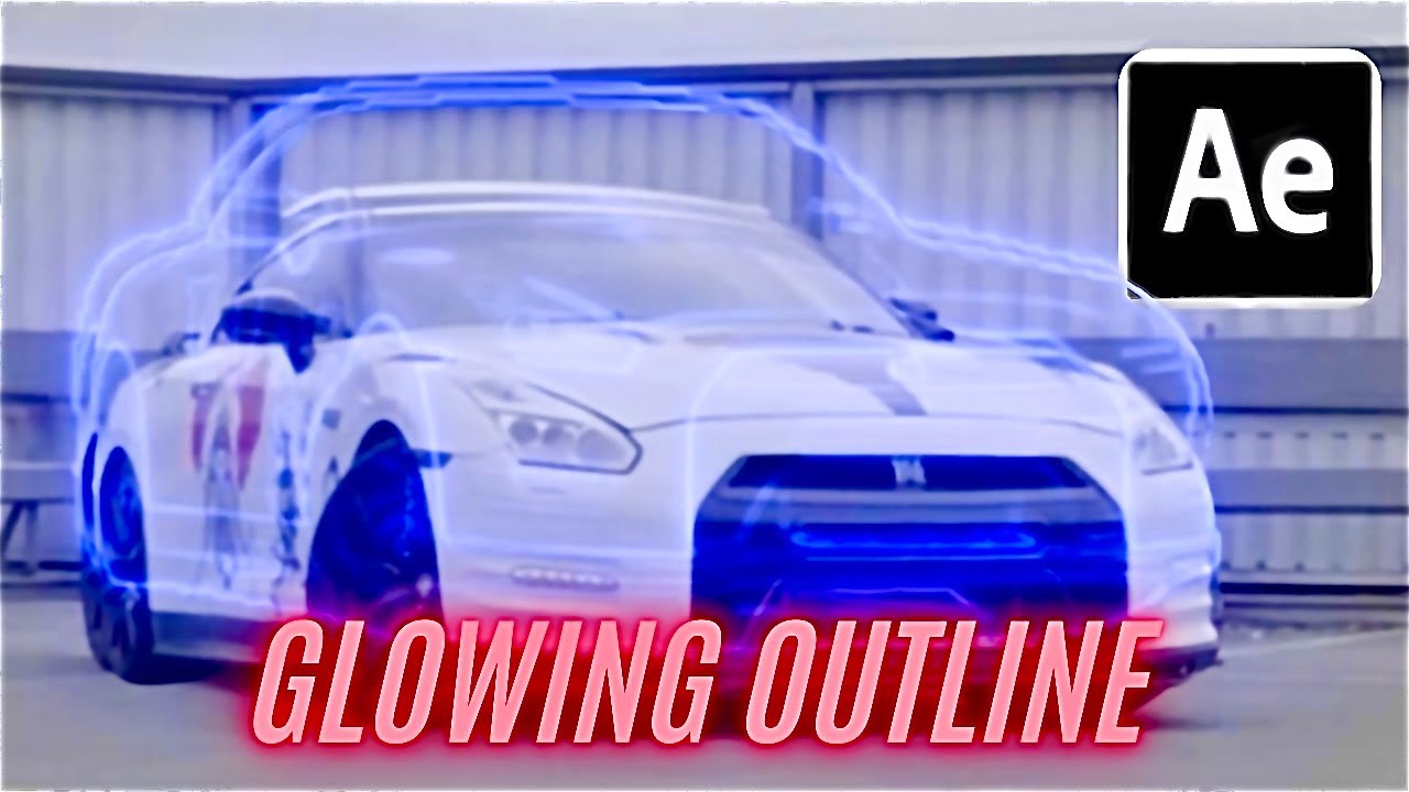 Glowing Outline Effect in After Effects | Glowing Edges Effect | Easy Tutorial - YouTube