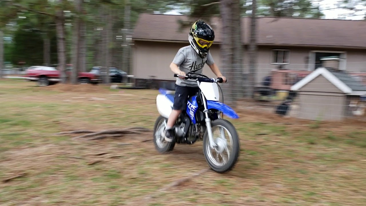 Chases new dirt bike. Yamaha ttr 110. - YouTube