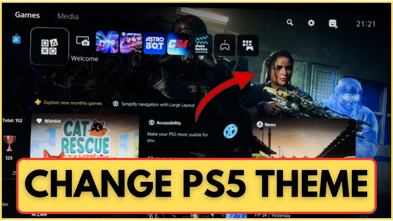 How to Change PS5 Theme (Background) 2024 | With Hidden PS5 Settings ...