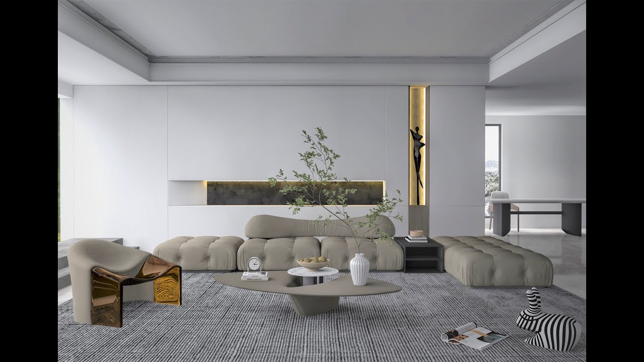 How to render interior in artlantis 5 - YouTube