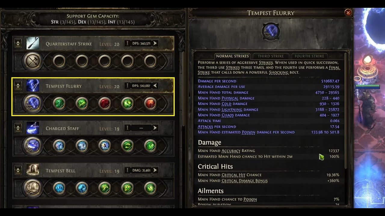 POE 2 | PATH OF EXILE 2 | SỞ HỮU GEMLING STAT STACK HƠN 500K - 1TR DPS ...