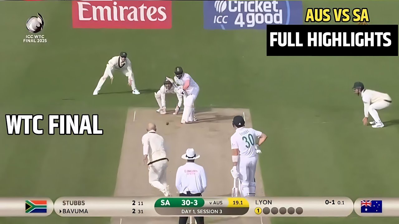 AUS VS SA WTC FINAL 1st Day Test Match Highlights Yesterday l 1st Day ...