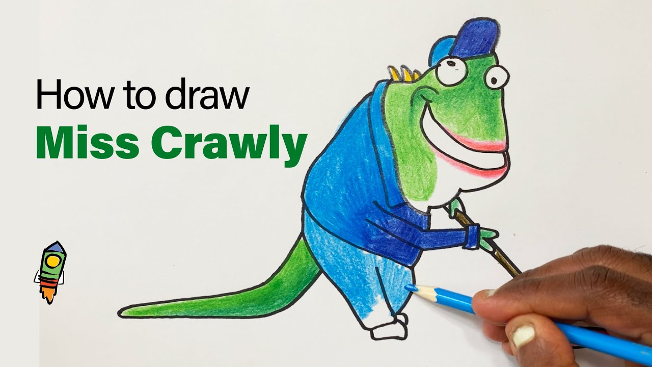 How To Draw Miss Crawly From Sing 2 #drawingforkids - YouTube