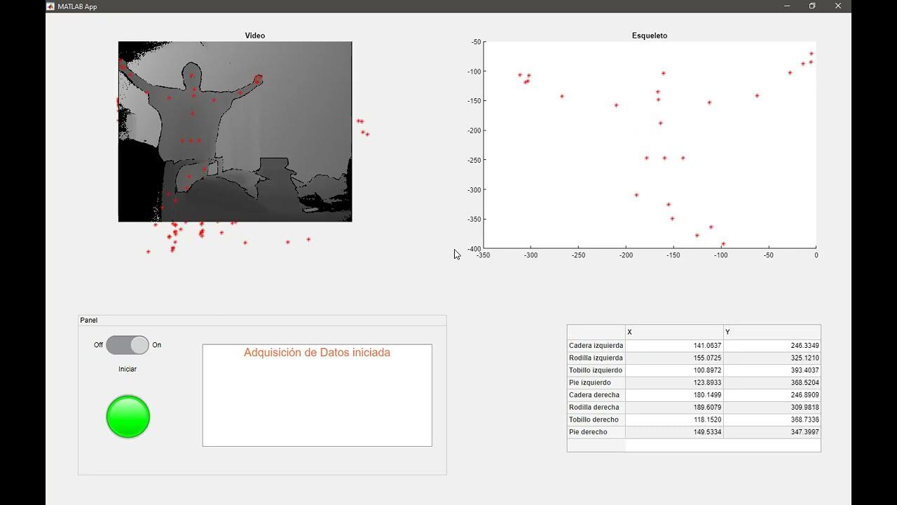 Corecciones sistema Kinect y MATLAB - YouTube