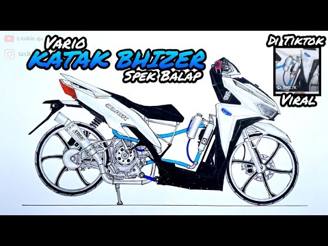 Vario katak bhizer viral... Cara Menggambar Vario drag - YouTube
