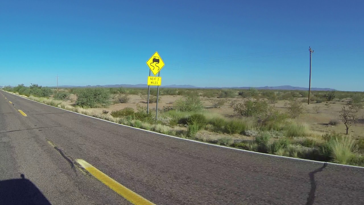 Arizona State Route 86 East from Indian Route 34, Tohono O'odham Nation ...