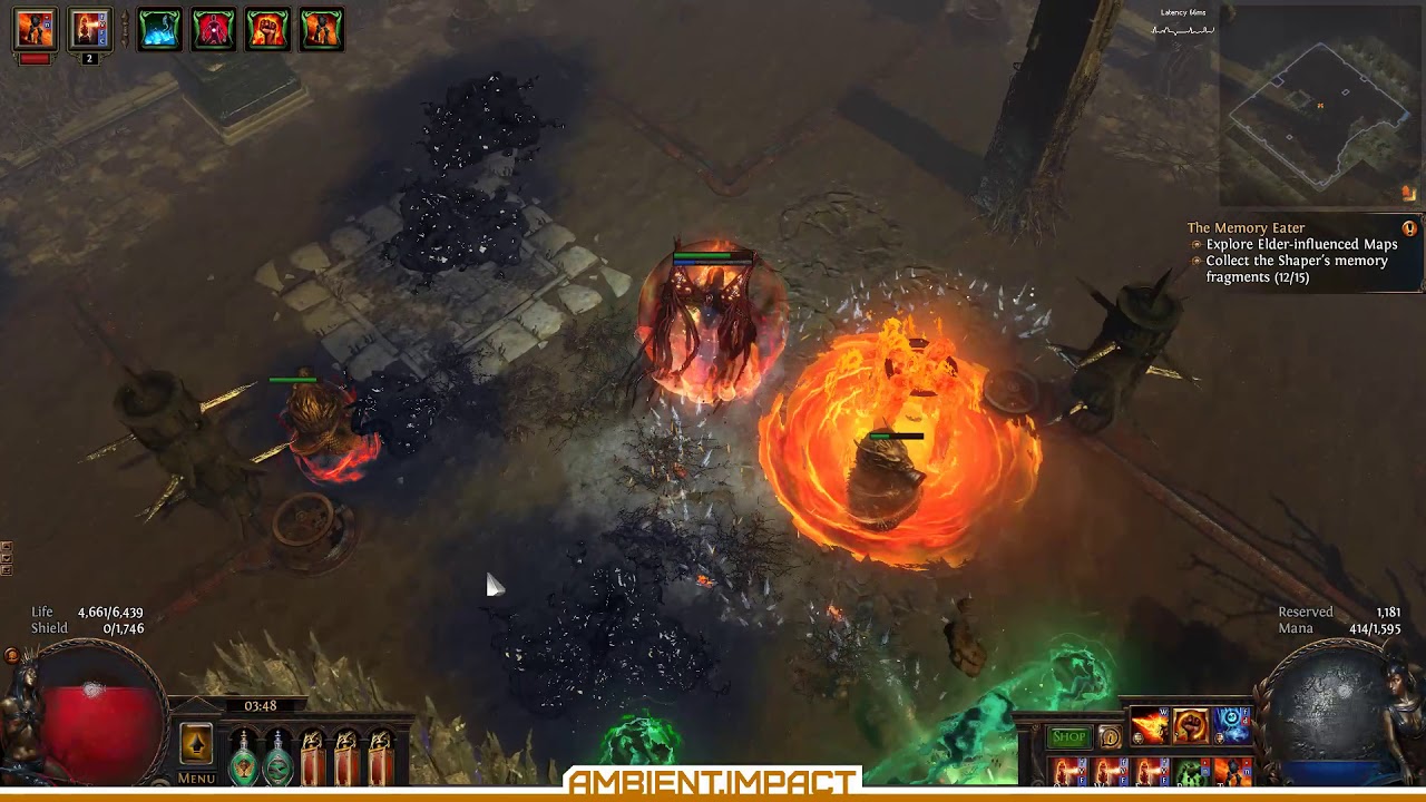 Path of Exile - Plaza map boss (tier 14, War for the Atlas) - YouTube