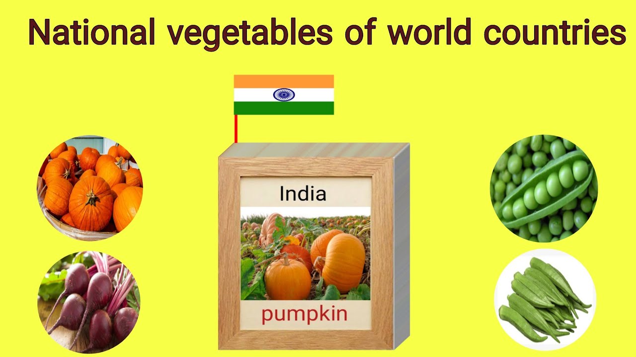 National vegetables of world countries by Knowledge Eye - YouTube