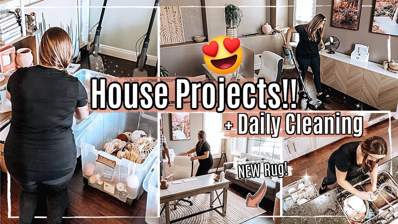 😍 CLEAN WITH ME 2021 + NEW RUGS & HOUSE PROJECTS + A YUMMY & FAST ...