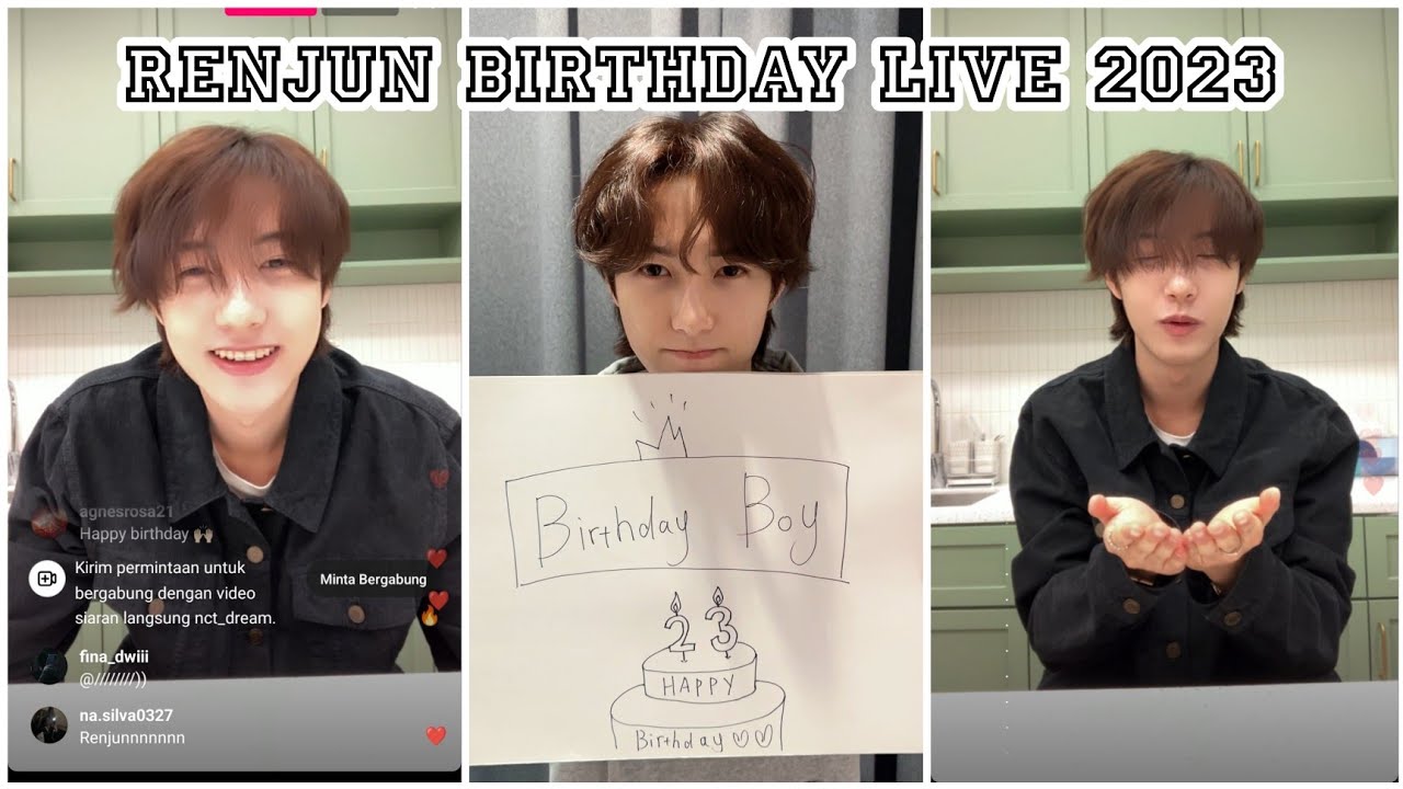 [20230323][FULL] RENJUN NCT INSTAGRAM BIRTHDAY LIVE - YouTube