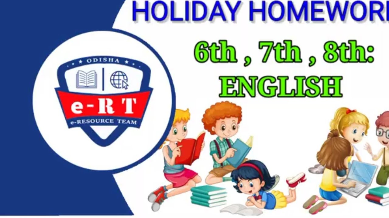 Class-6, 7,8 English Holiday Homework - YouTube