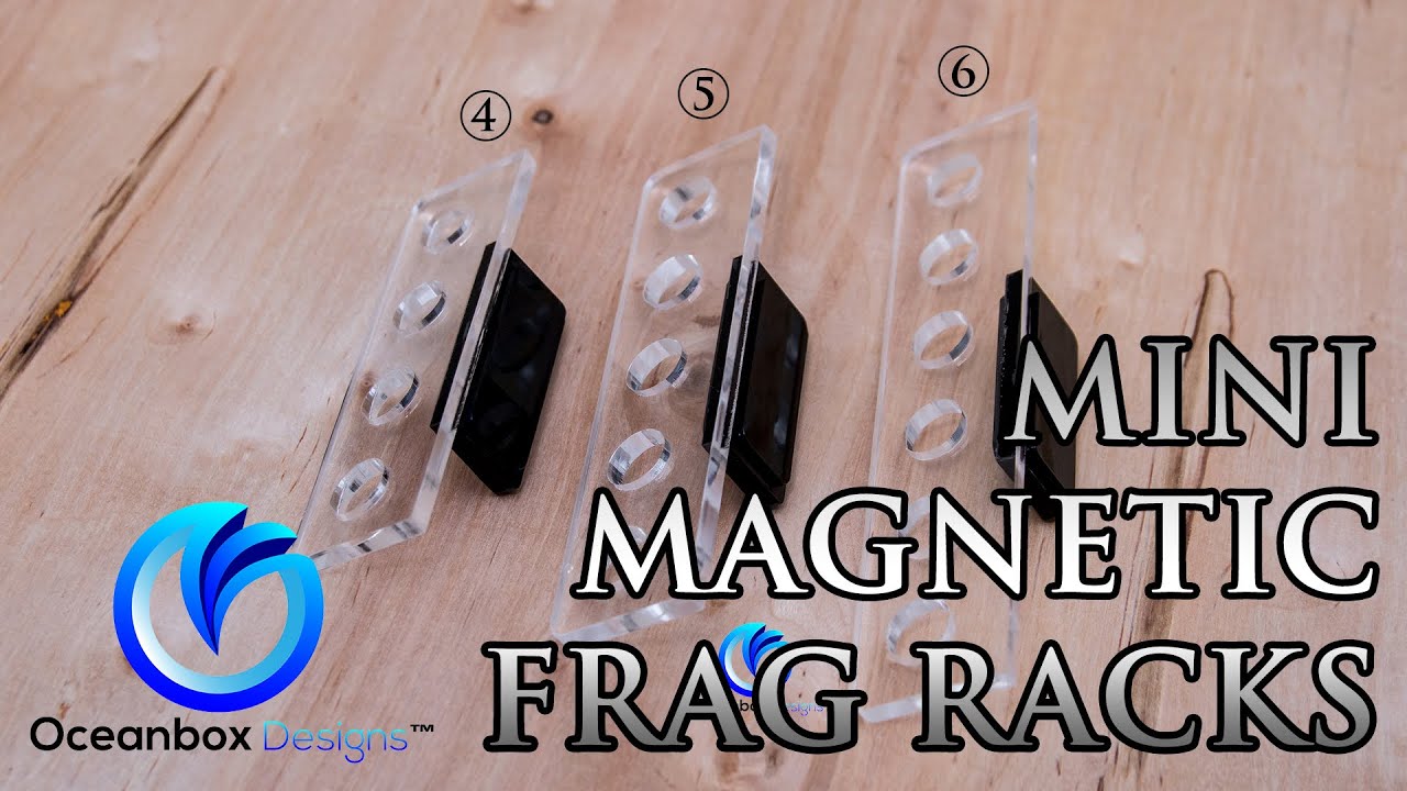 Magnetic Mount Mini Corals Frag Rack V2 - Oceanbox Designs™ - YouTube