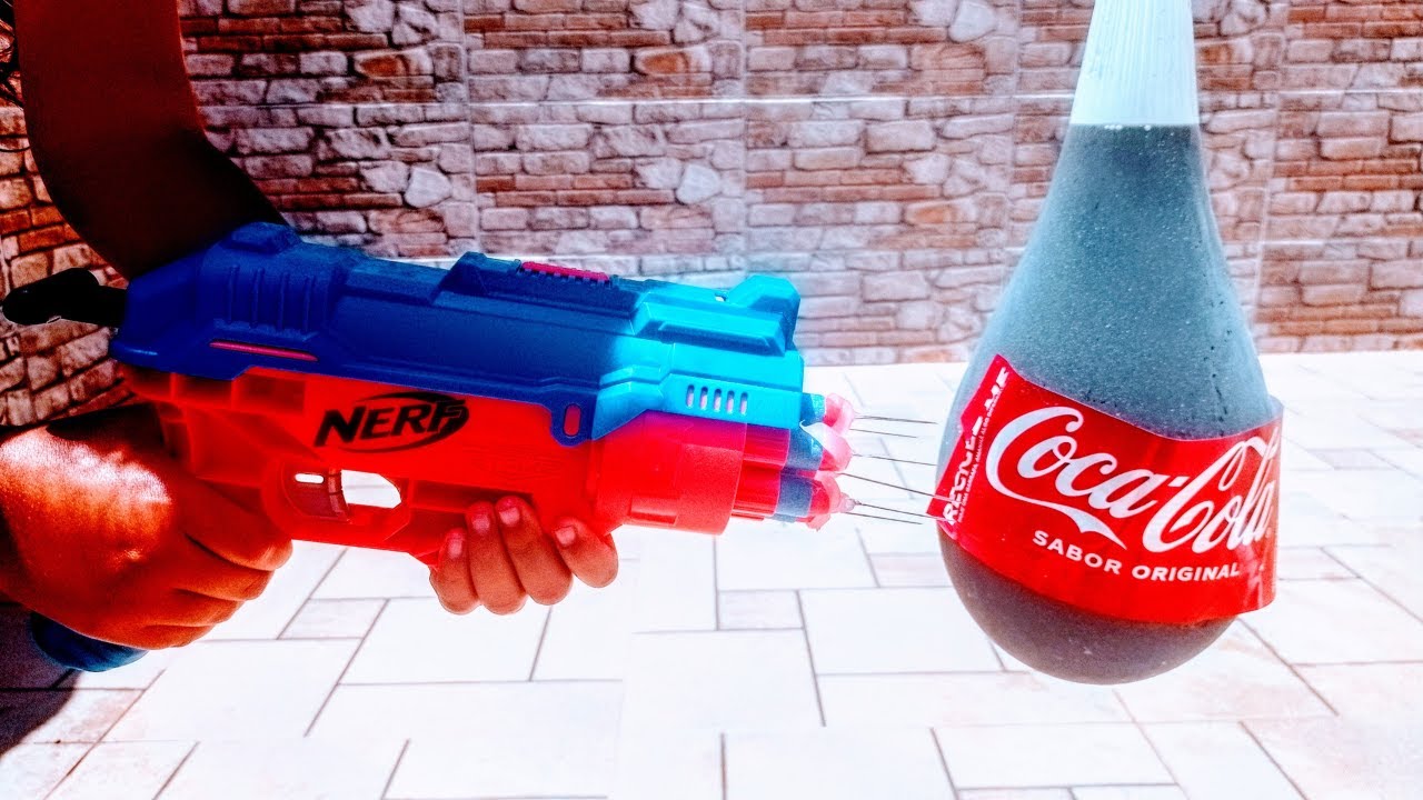 EXPERIMENT: Balloons With Coca-Cola, Sprite, Fanta VS Pistol #ordnave # ...