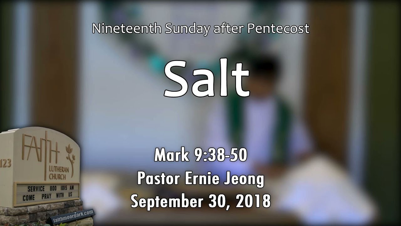 Salt (Mark 9:38-50) - YouTube