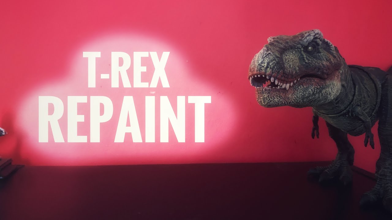 T rex repaint - YouTube