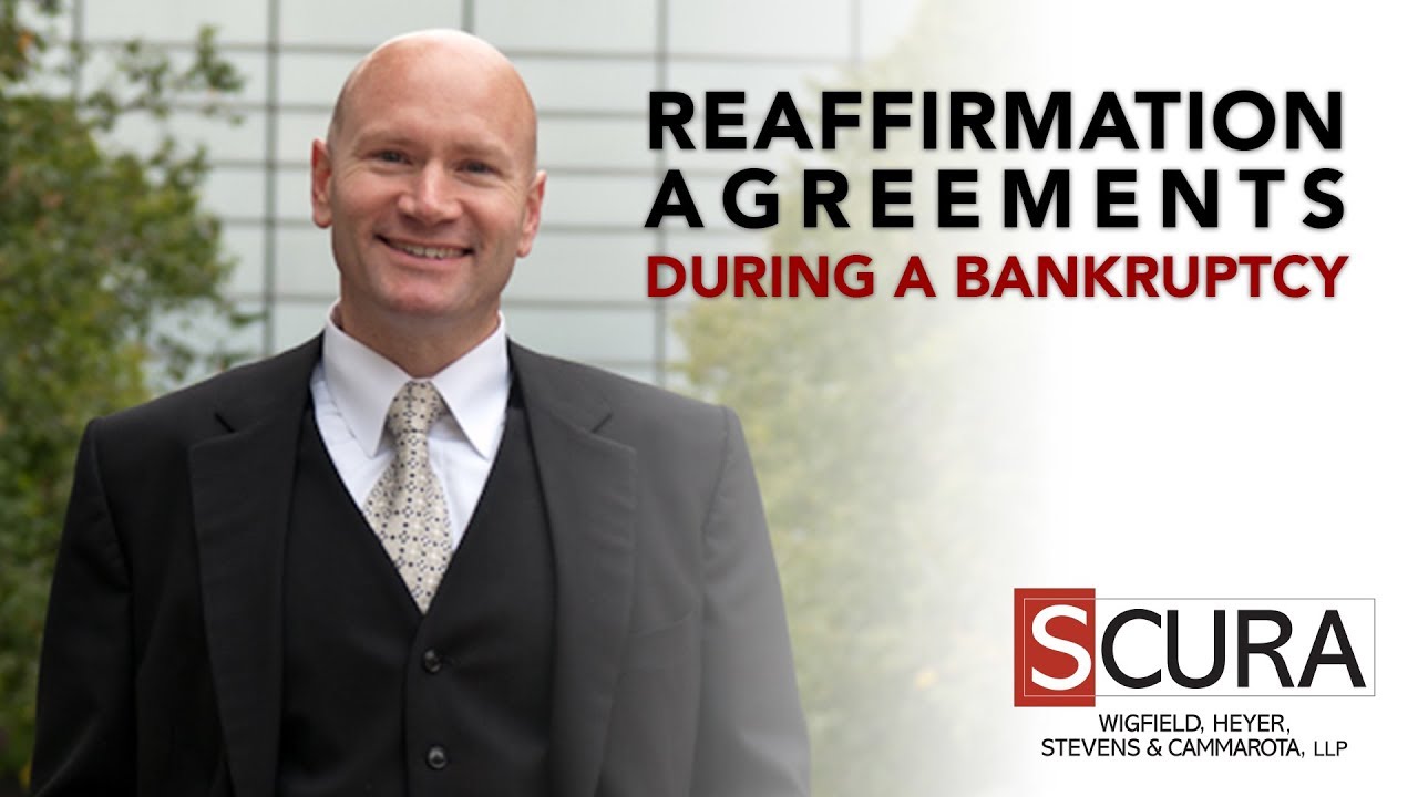 Reaffirmation Agreements During a Bankruptcy - YouTube