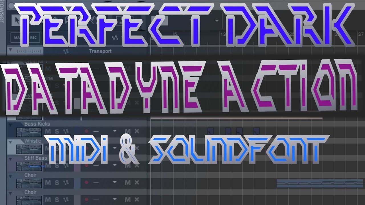 Perfect Dark N64 - dataDyne Action [Midi & Soundfont] - YouTube