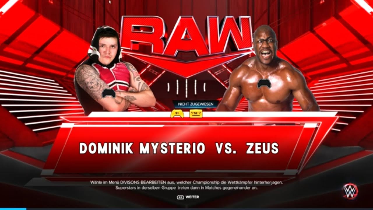 WWE 2K23 Dominik Mysterio vs Zeus - YouTube