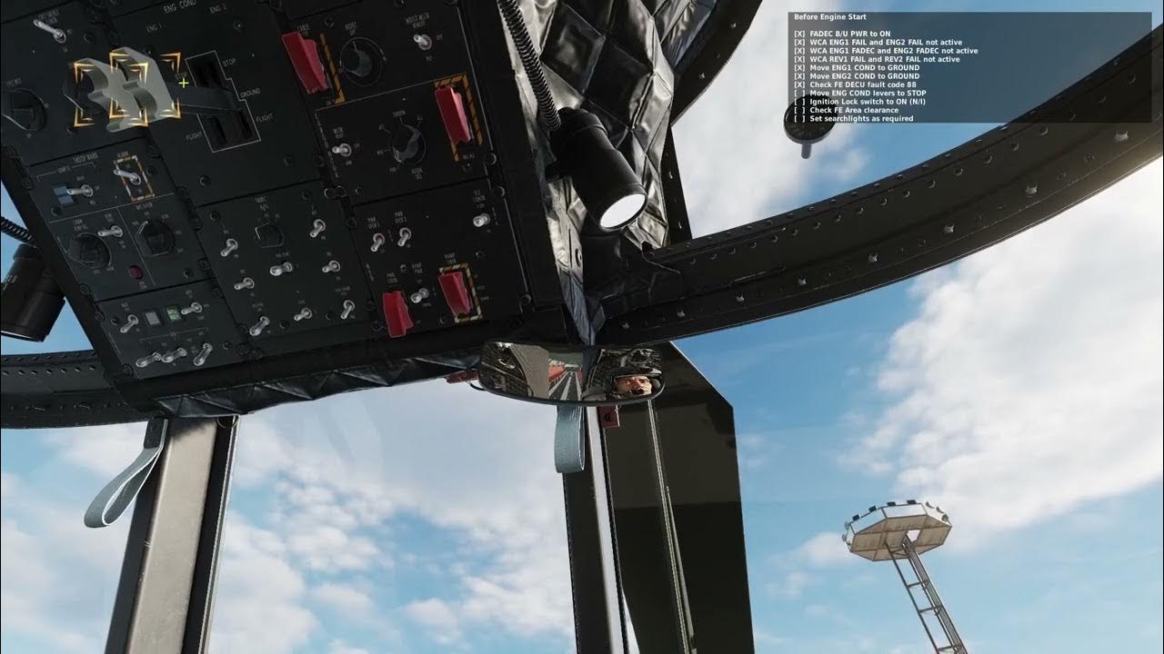 DCS Mission Scripting - CH-47 Cold Start Interactive Checklist - YouTube