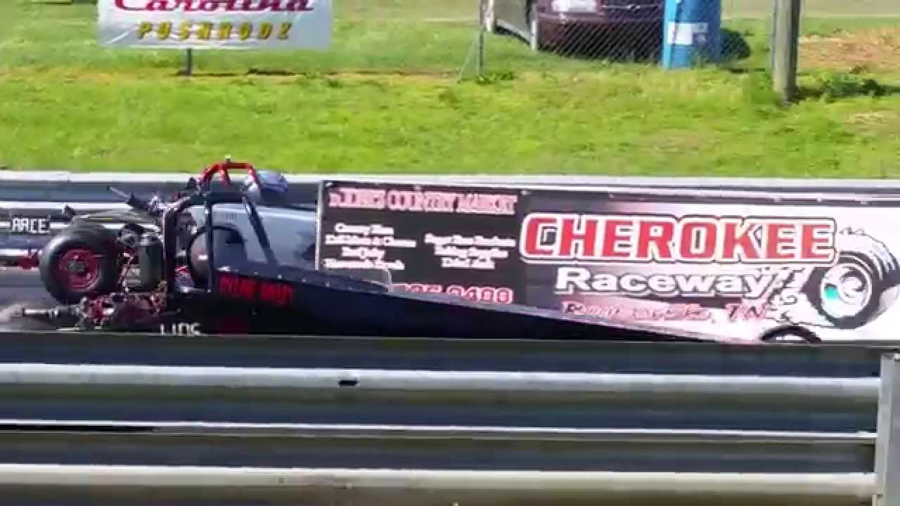 Jr dragster drag race Cherokee Dragway Rogersville Tennessee - YouTube