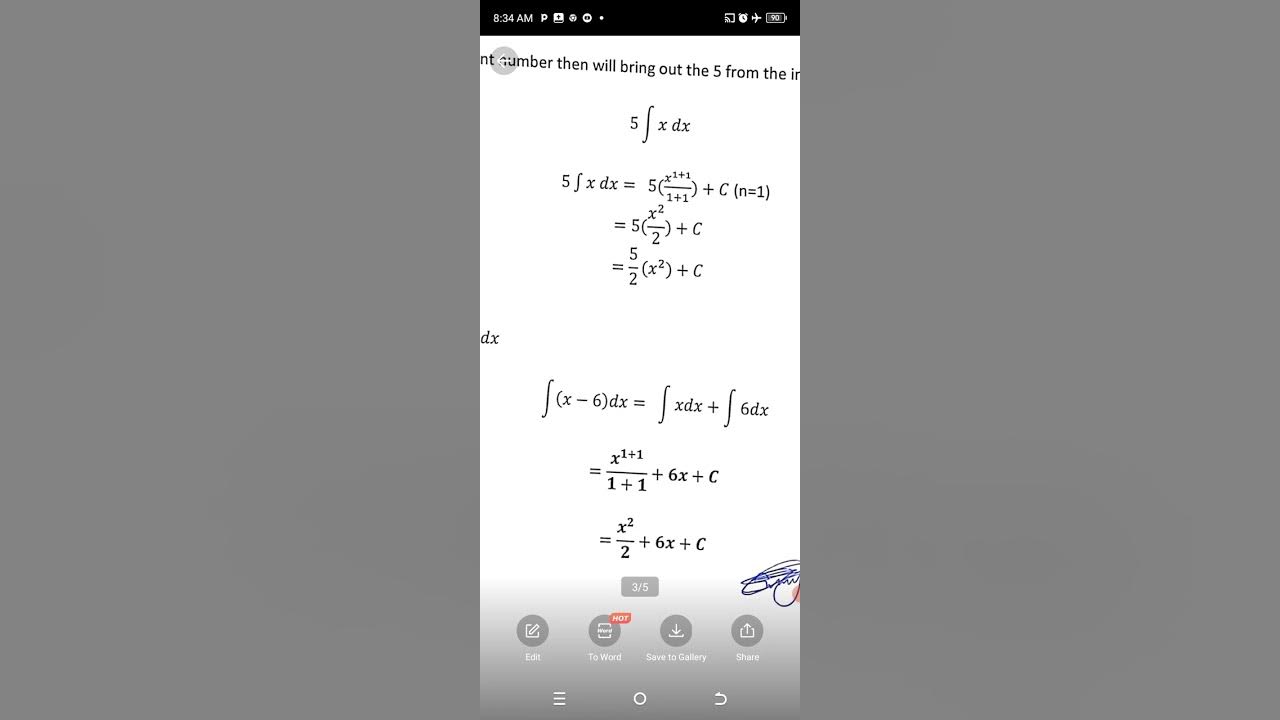 Integration of Algebraic function (Lesson One) - YouTube