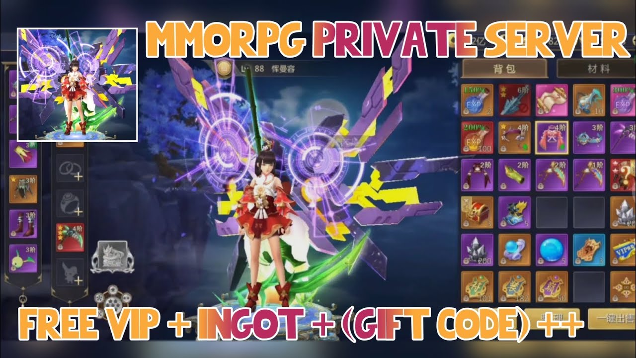Game MMORPG Private server | Free VIP + Ingot + Gift code ++ - YouTube