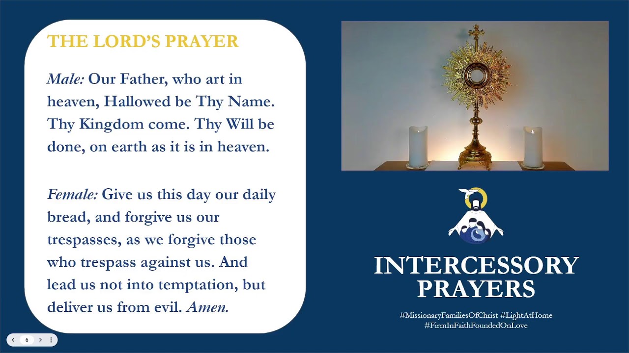 Intercessory Prayer Names