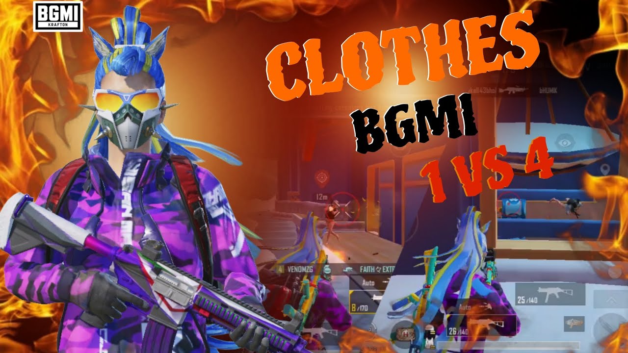 Now fast bgmi clothes for 1 vs 3💀🗿 #bgmi #viral - YouTube