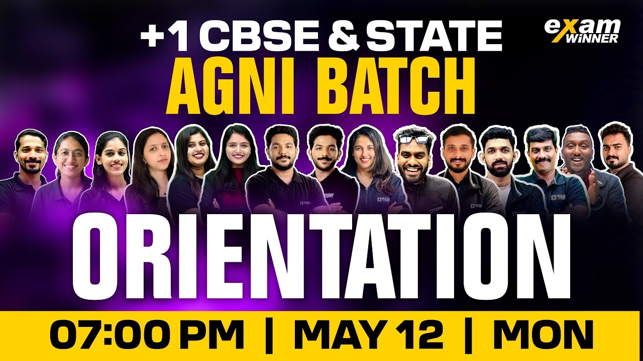 Plus One State and CBSE Agni Batch (2025-26) Launch ! Exam Winner - YouTube