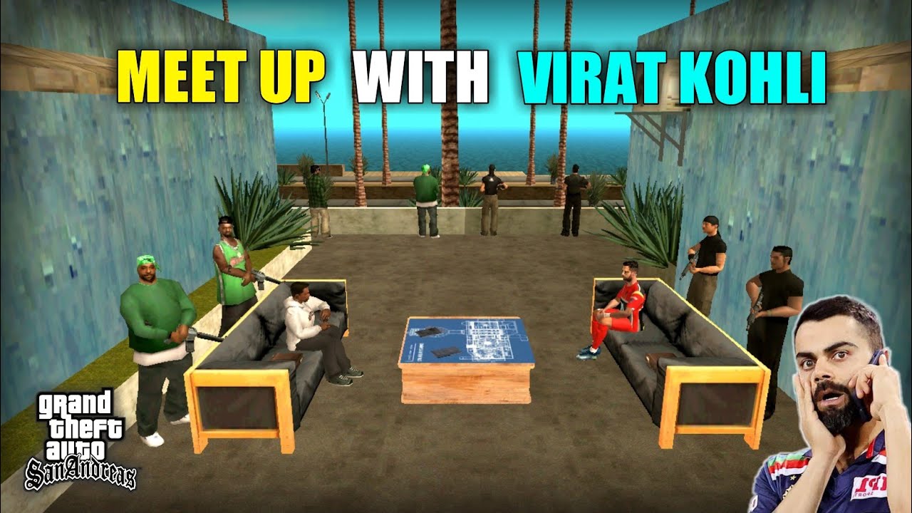 😮 MEET UP WITH VIRAT KOHLI 😲 I GTA sanandreas gameplay in hindi I GTA ...