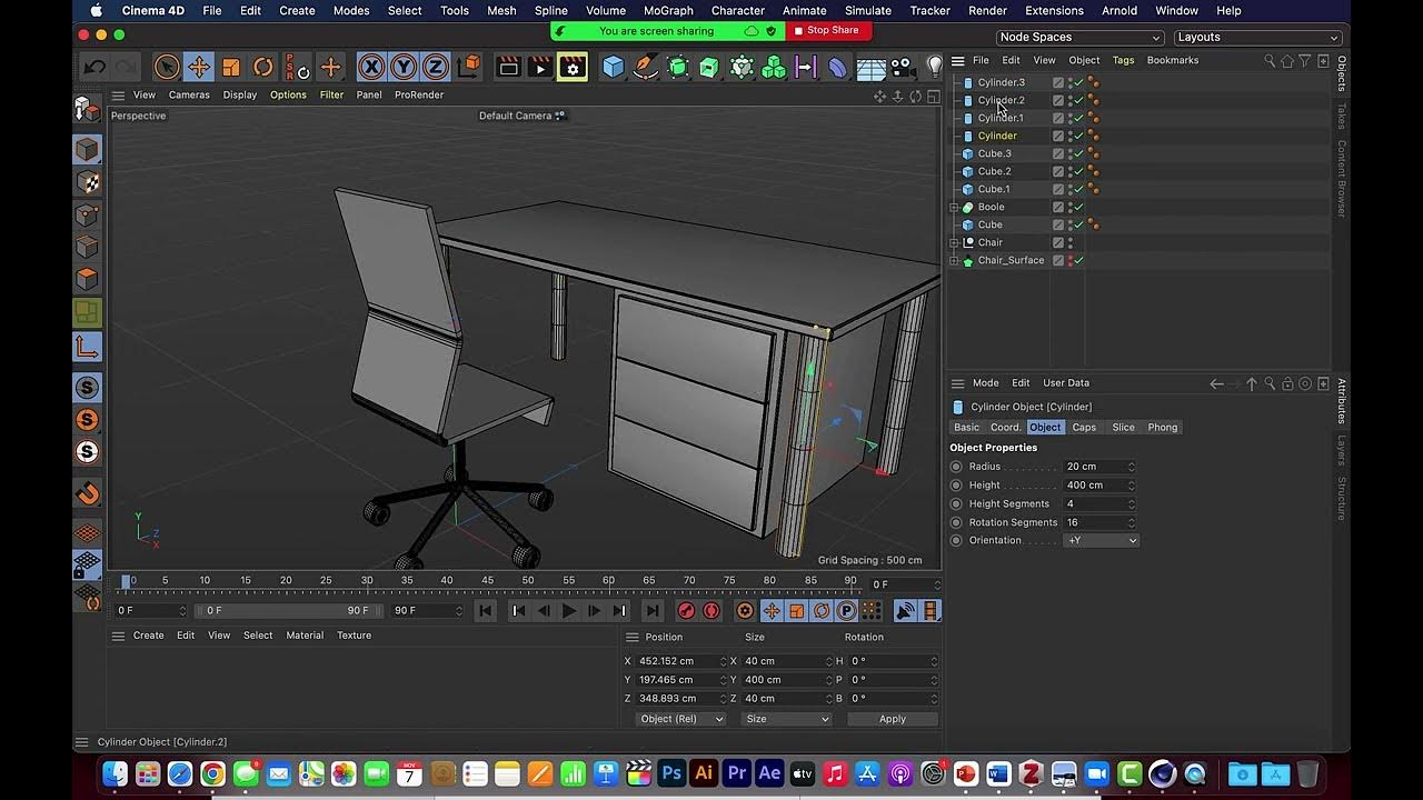 Cinema 4D - Table Modelling - YouTube