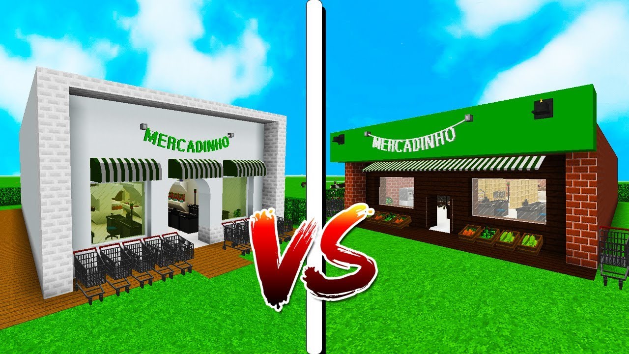CONSTRUINDO O MELHOR MERCADO! - Minecraft Batalha de Construção - YouTube