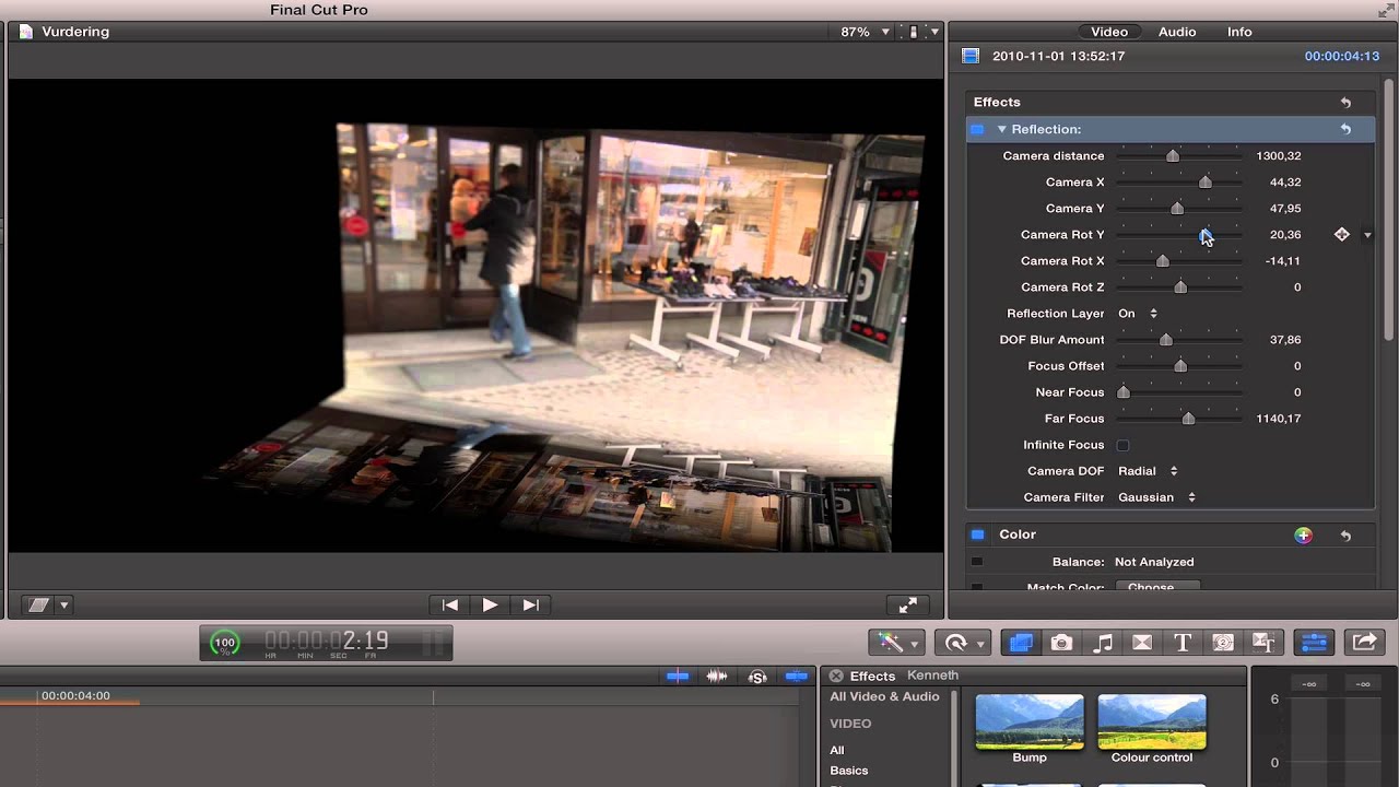 Reflection plugin for FCPX - YouTube