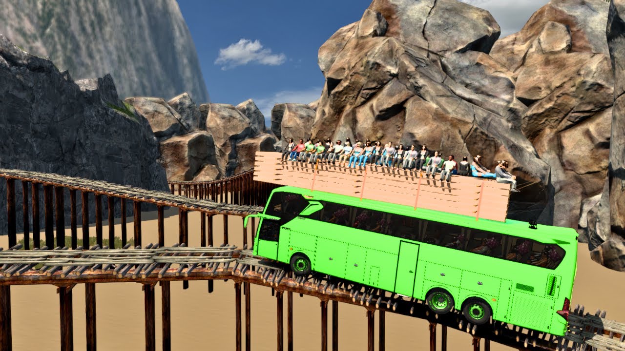 🔴[LIVE] #024 Horrible Journey Carrying Overflowing Passengers Bus ...