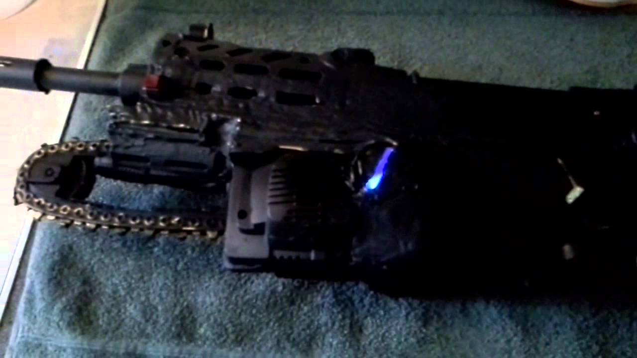 Nerf Gears of War Lancer - YouTube