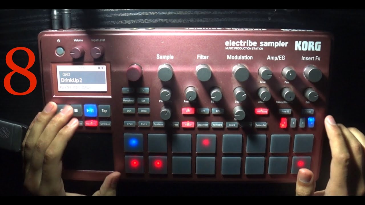 Conexión midi/ STEP JUMP (stutter, acordes midi, arpegios, sidechain) [Electribe 2 Sampler ...