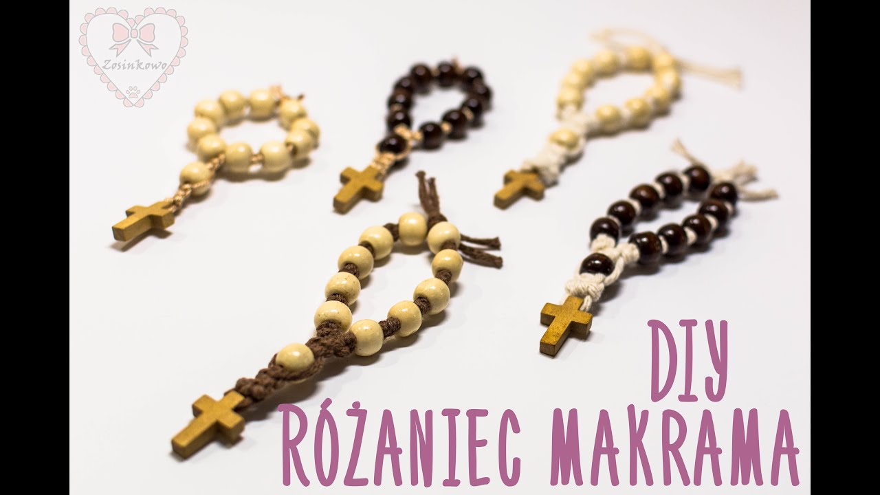 Różaniec metodą makramy DIY (macrame rosary DIY) - YouTube