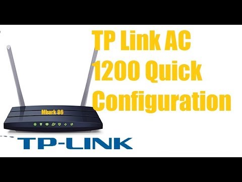 TP Link AC 1200 Quick Configuration - YouTube