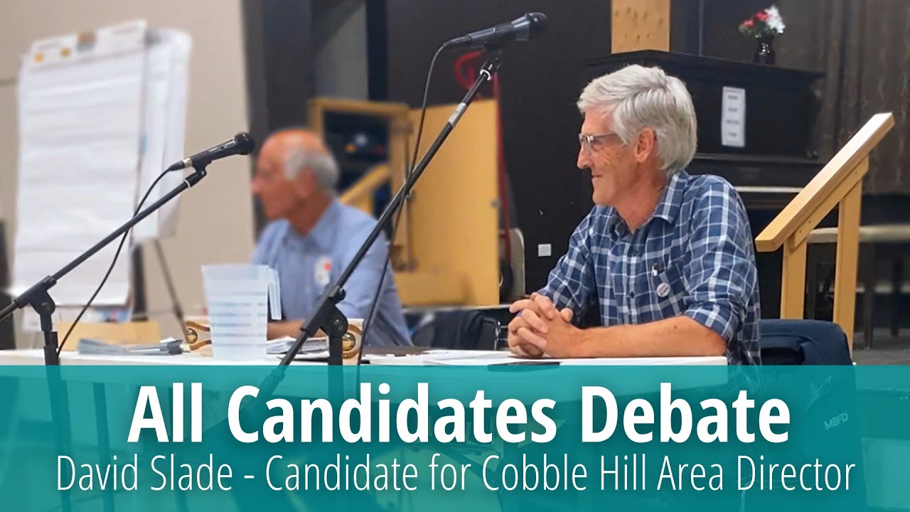 Cobble Hill Area C All Candidates Meeting - Takeaways from David Slade ...