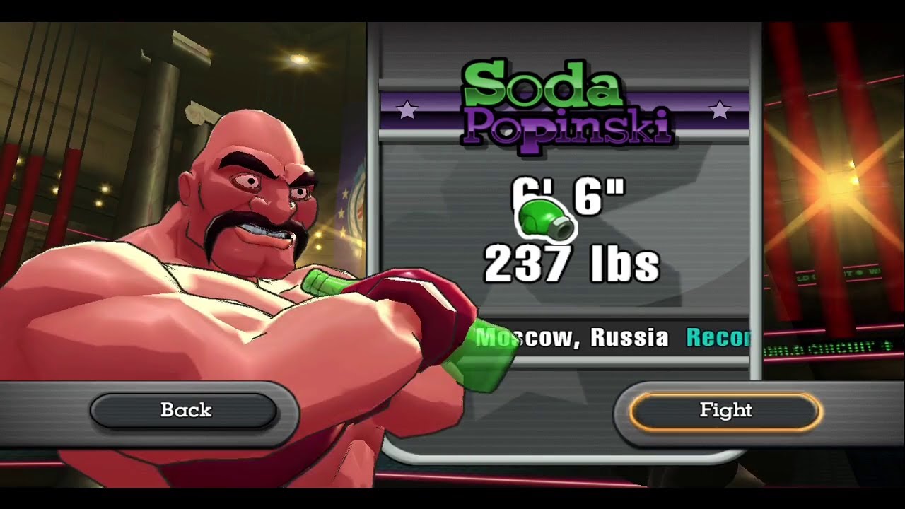 Punch-Out!! (Wii) - Soda Popinski (Contender) - YouTube