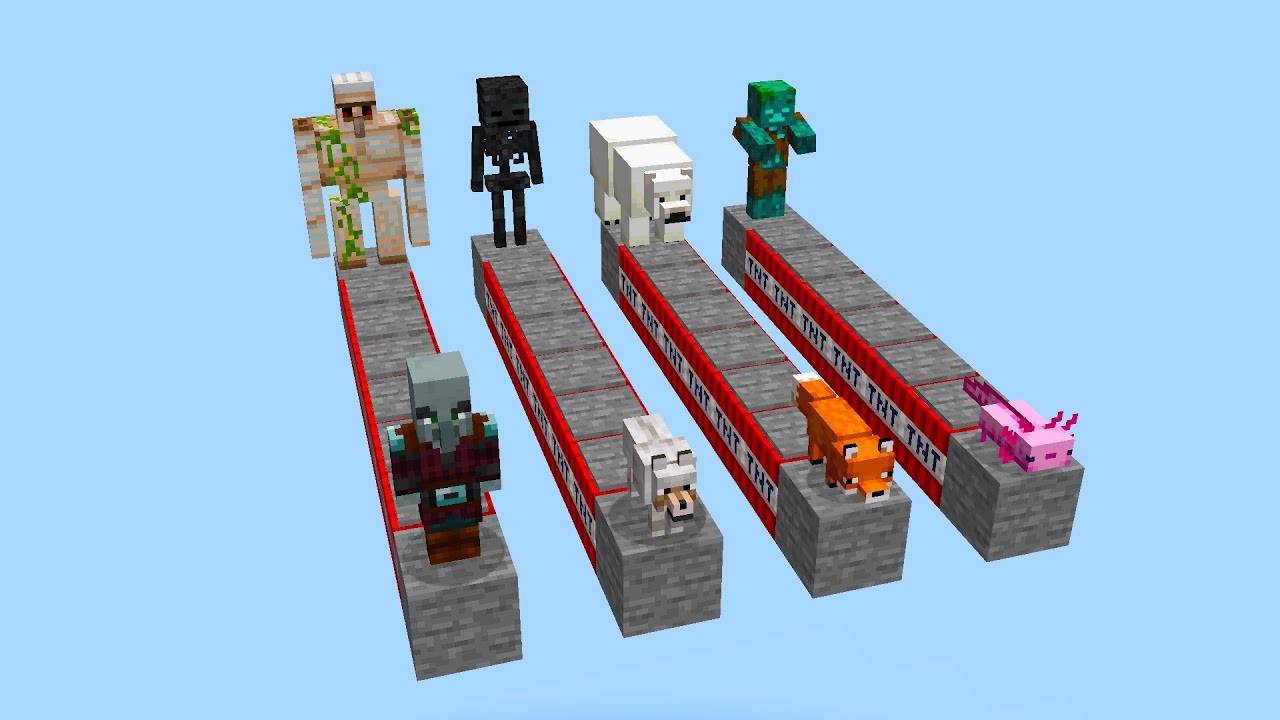 Minecraft Mobs and Their Enemies - YouTube