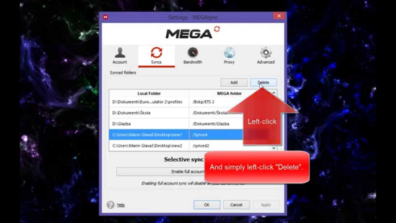 MEGA 3 - creating and managing synchronized folders - YouTube