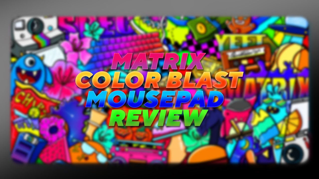 "MATRIX Color Blast" Mouse Pad Review (IT'S AMAZING) - YouTube