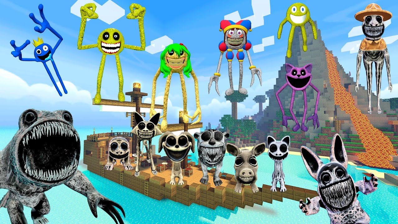 👉 Minecraft Roblox Innyume Smiley's Stylized Zoonomaly Monsters Family ...