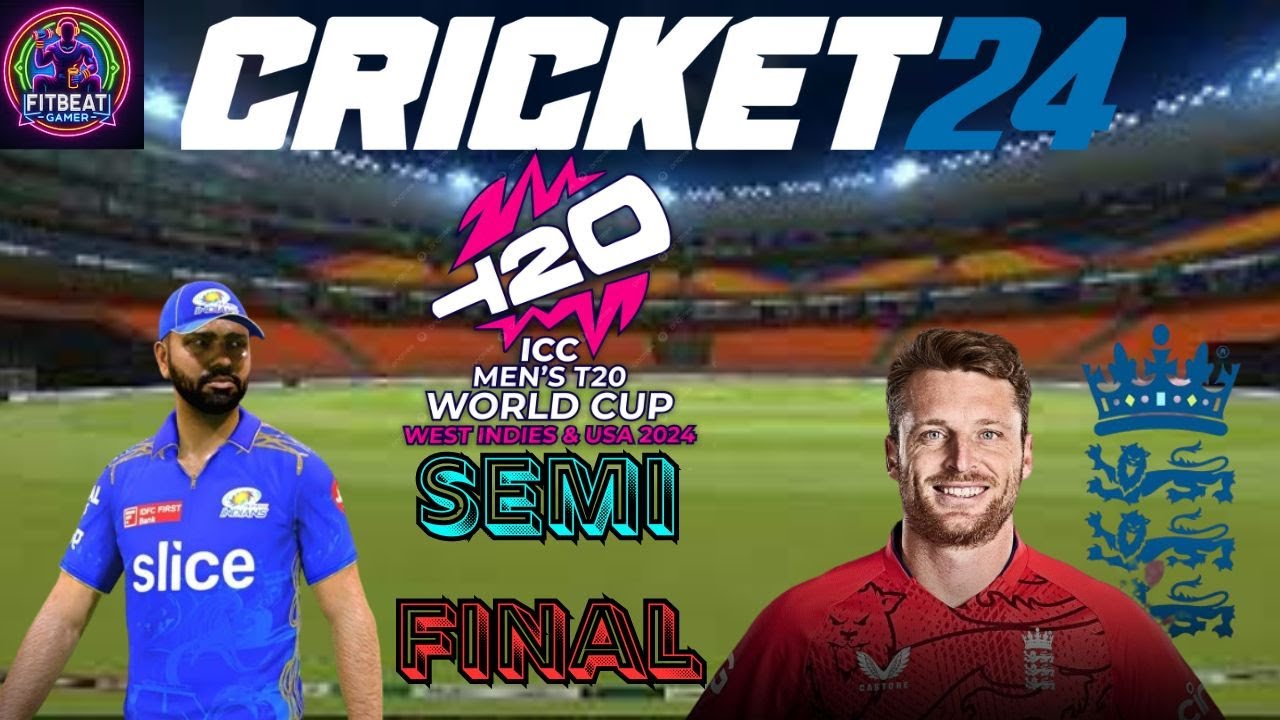Cricket 24 Gameplay | IND Vs England T20 World Cup Semi Final | PC ...