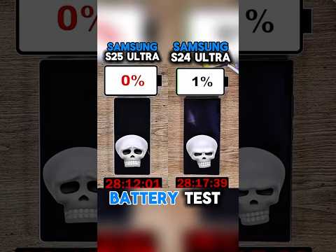 SAMSUNG S25 ULTRA VS SAMSUNG S24   ULTRA BATTERY 🔋 TEST?