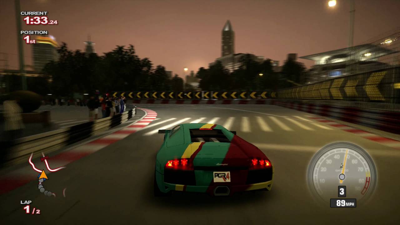 Project Gotham Racing 4 (PGR4): Lamborghini Murciélago car (Gameplay ...