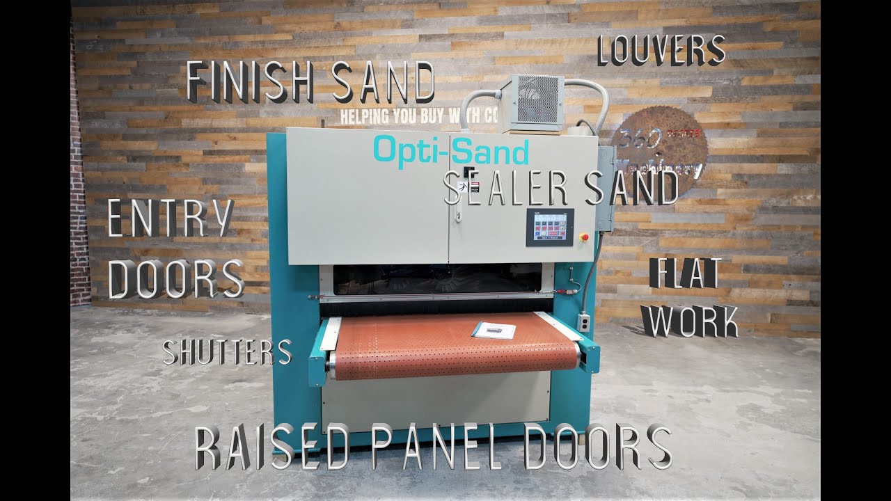 2011 Opti-Sand Model R52V Rotary Finish and Sealer Sander - YouTube