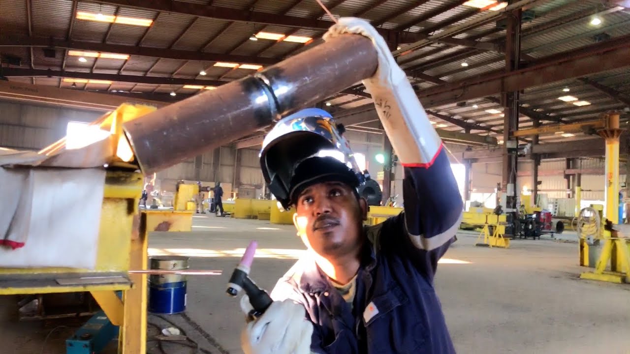 Tig welding 3” inches pipe to pipe 6G Position welding fabrication ...